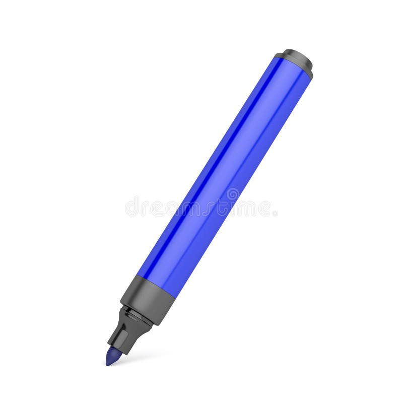 Blue marker stock illustration. Illustration of graphic - 70612749