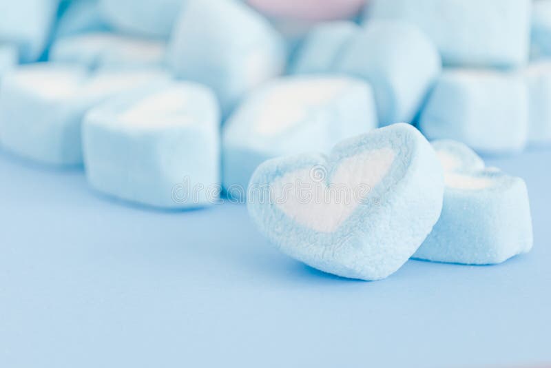 Blue Marshmallow Background Stock Image - Image of sugar, marshmallows ...