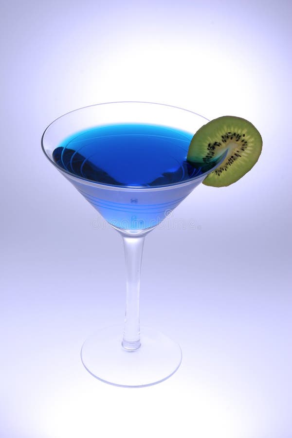 Blue Martini stock image. Image of slice, water, transparent - 378857