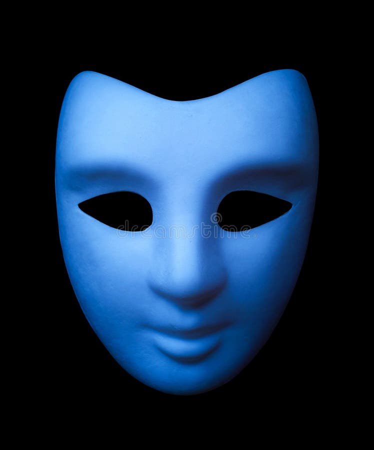 Blue mask stock photo. Image of black, blue, masquerade - 14710638