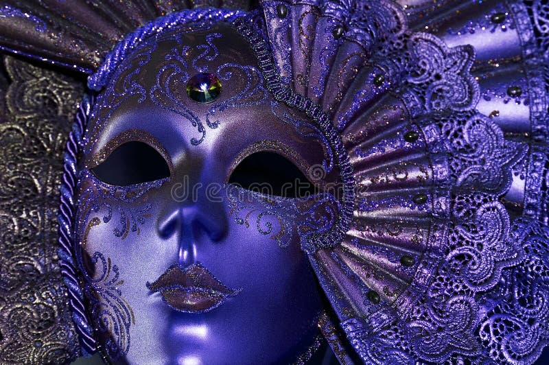 Blue mask stock image. Image of beauty, gold, dreams, mysterious - 1591341