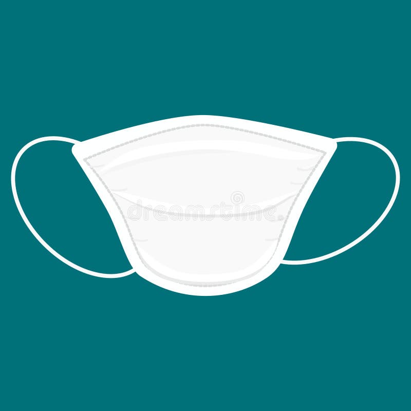 Blue Mask on White Background Vector Image Stock Vector - Illustration ...