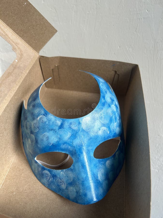 Blue Masquerade Venetian Mask Stock Image - Image of sculpture, ceramic ...