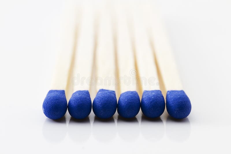 Blue match stock image. Image of object, close, flame - 49872825