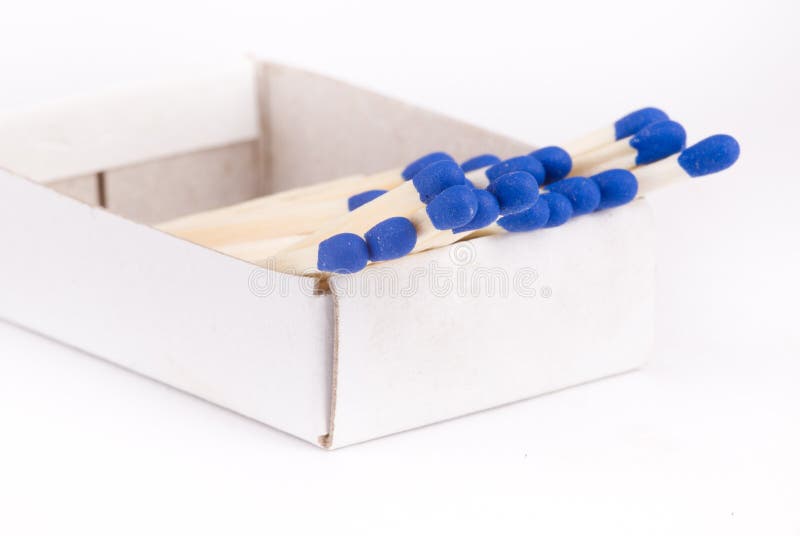 Set of blue matches stock image. Image of isolated, camping - 403607