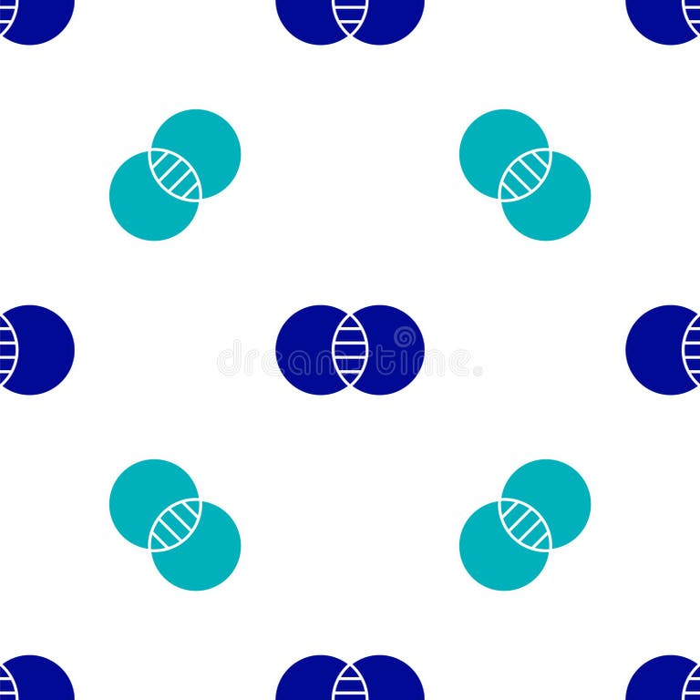 Blue Mathematics Sets a and B Icon Isolated Seamless Pattern on White ...