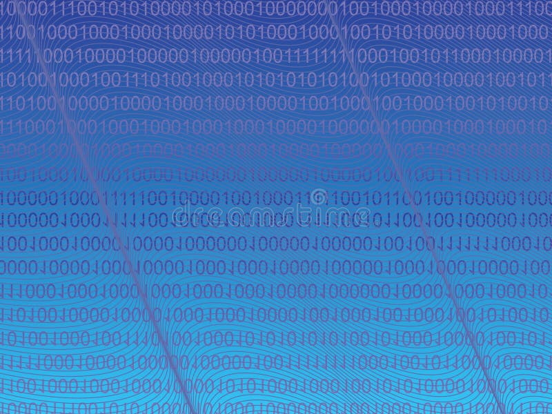 Blue matrix stock vector. Illustration of bizarre, progress - 3986186