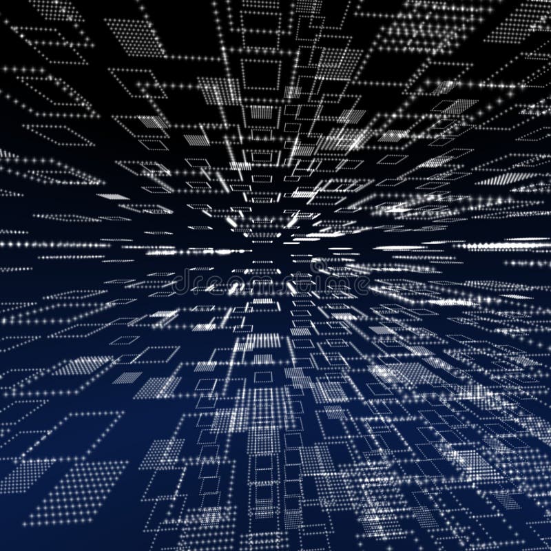 Blue matrix background stock illustration. Illustration of concept ...