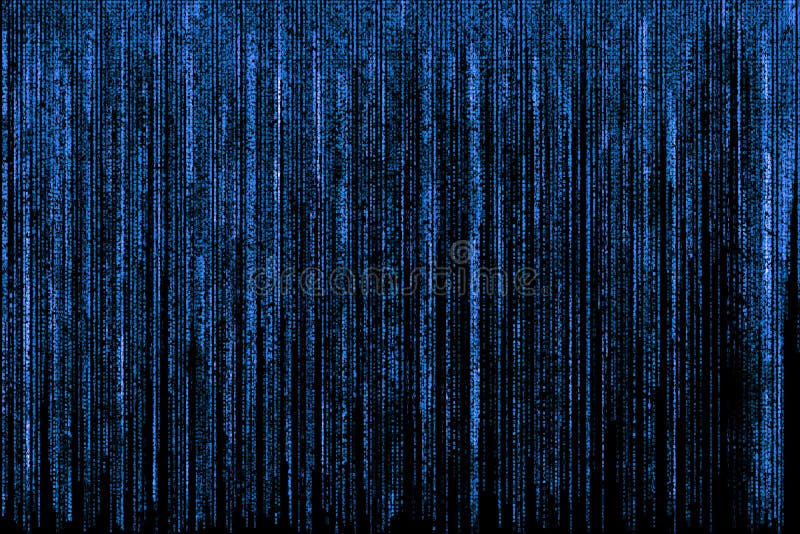 Blue Matrix Abstract Digital Background Stock Illustration ...