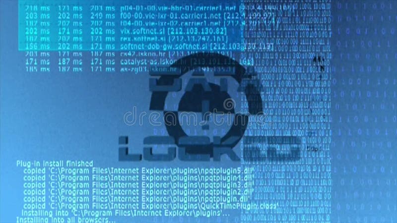 The Blue Matrix on a Black Background Stock Footage - Video of ...