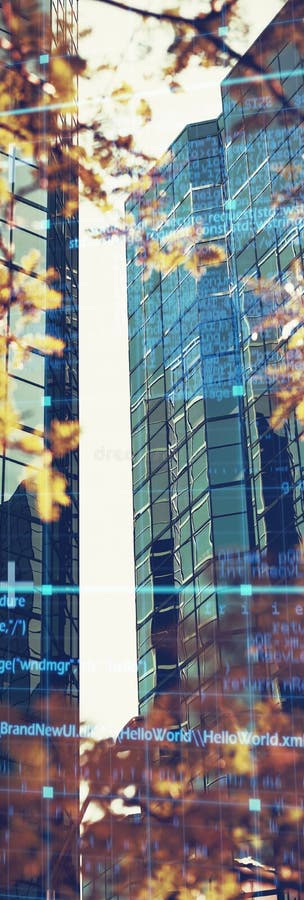 Composite Image of Blue Matrix and Codes Stock Image - Image of ...