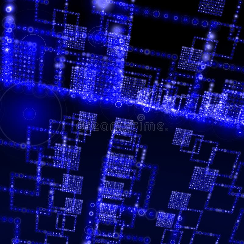 Blue matrix world stock illustration. Illustration of modern - 12962898