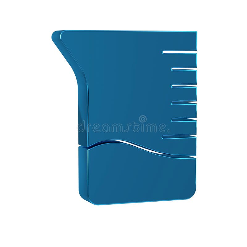 Blue Measuring Cup Icon Isolated on Transparent Background. Plastic ...