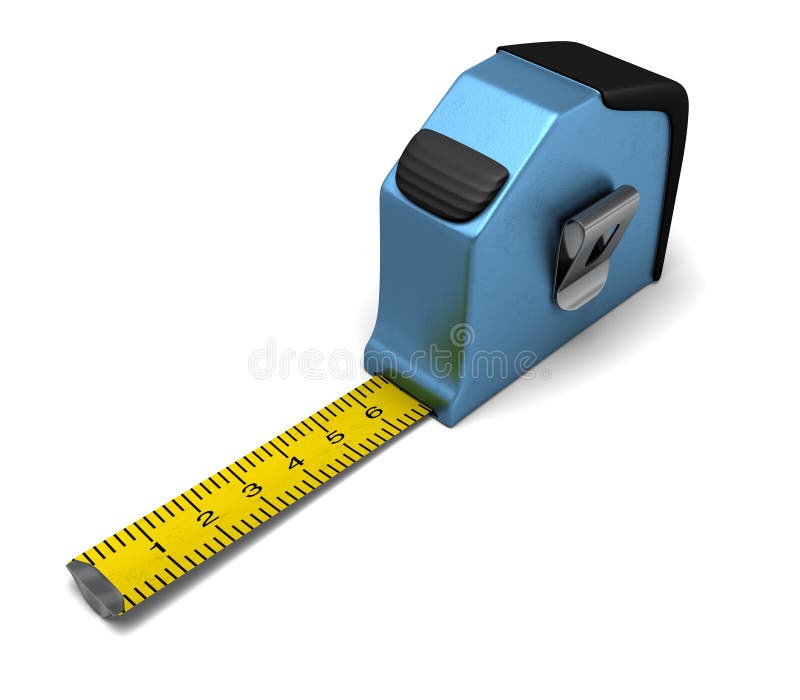 Blue Measuring tape stock illustration. Illustration of millimeters ...