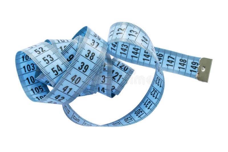 Blue measuring tape stock image. Image of size, volume - 32271669
