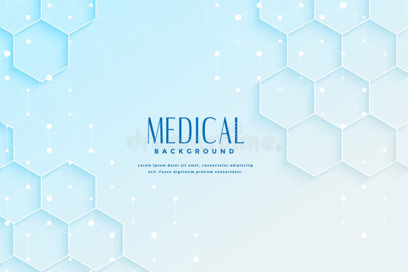 Blue Medical Background Concept Poster Design Vector Stock Vector ...