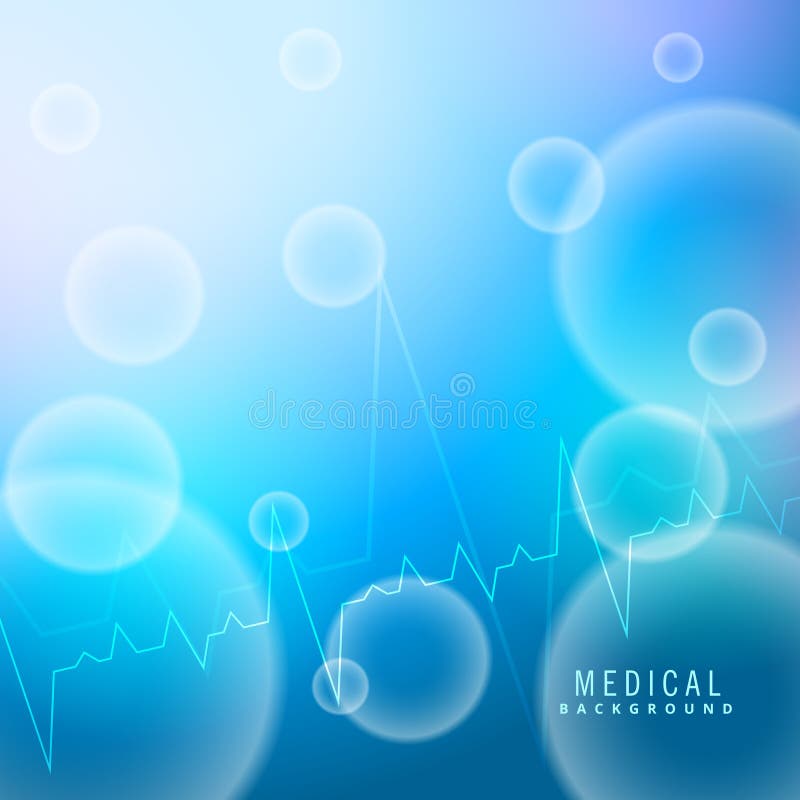Blue Medical Background with Molecules Shapes Stock Vector ...