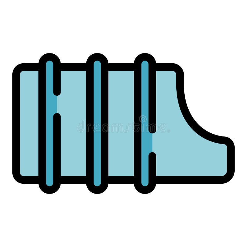 Blue Medical Bandage is Fixing a Broken Bone Stock Illustration ...