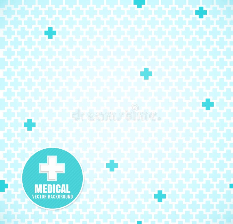 Blue medical pattern stock vector. Illustration of cross - 39927079