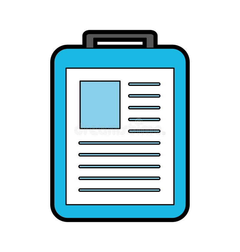 Blue Medical Report Cartoon Stock Vector - Illustration of cardiology ...