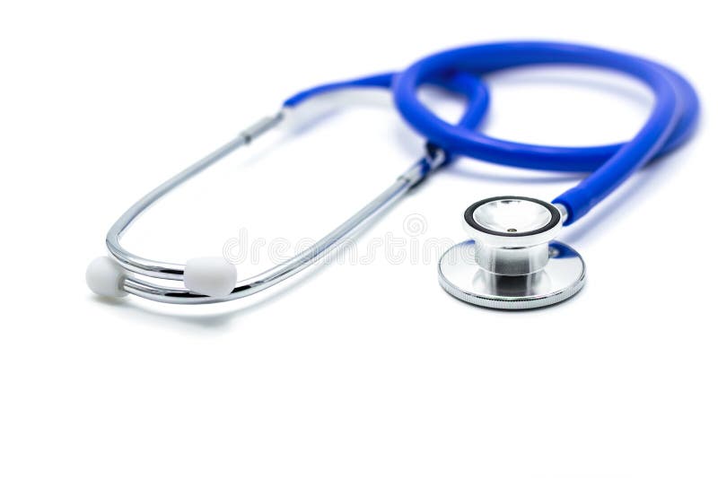 Blue Medical Stethoscope on White Doctor Office Desk Stock Image ...