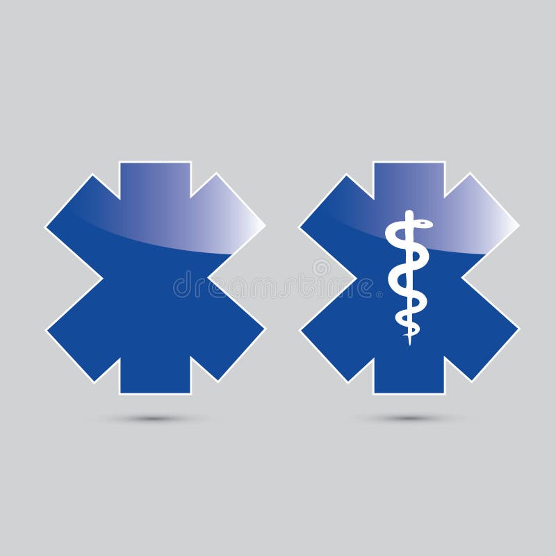 Blue medical symbol . stock vector. Illustration of lines - 27439367