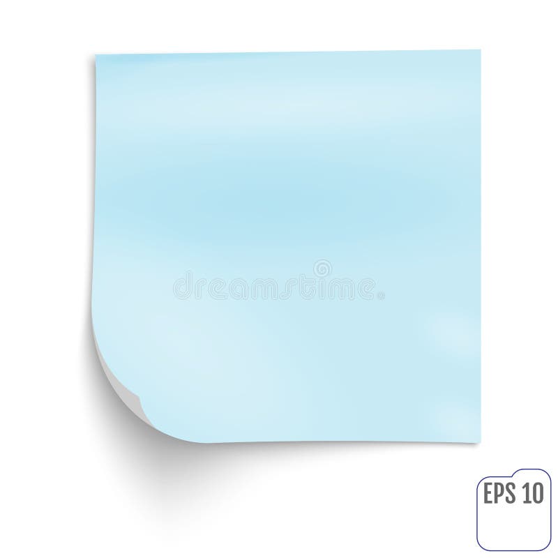 Notepad And Sticky Note Icon Set. Stock Vector - Illustration of ...