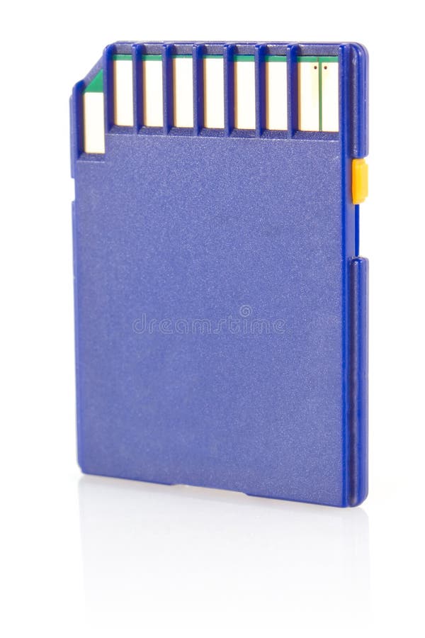 Blue memory SD card stock photo. Image of mobile, closeup - 43104772