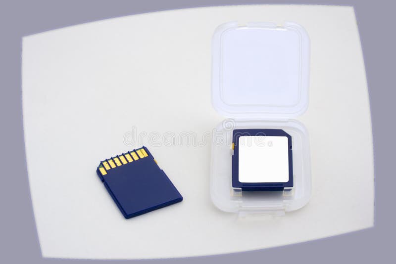 Blue memory SD card stock photo. Image of mobile, closeup - 43104772