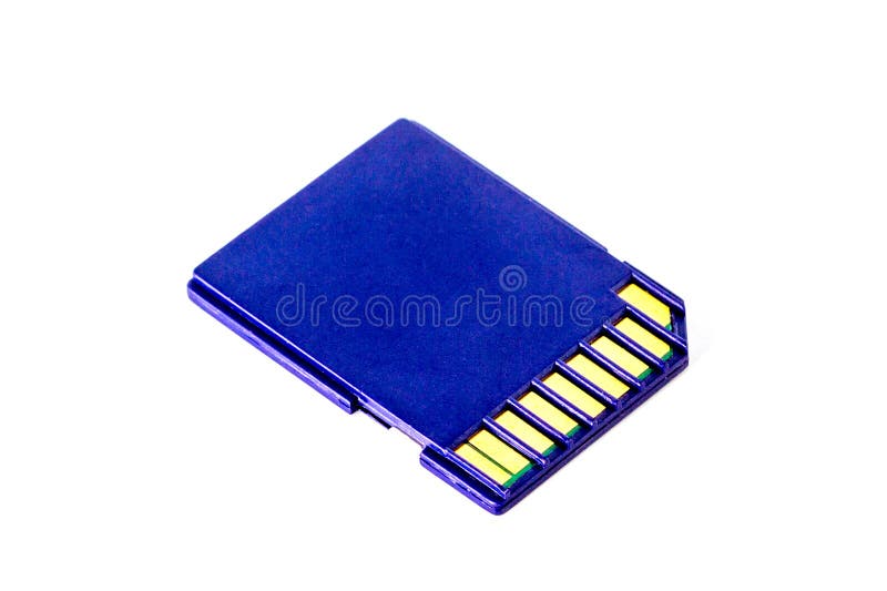 Blue memory SD card stock photo. Image of mobile, closeup - 43104772