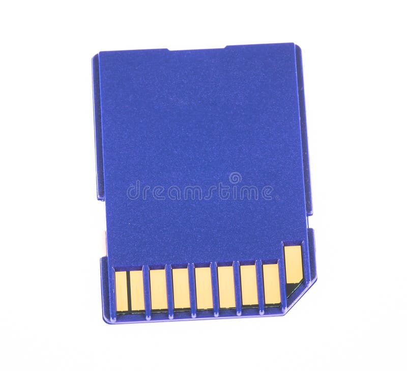 Blue memory SD card stock photo. Image of mobile, closeup - 43104772