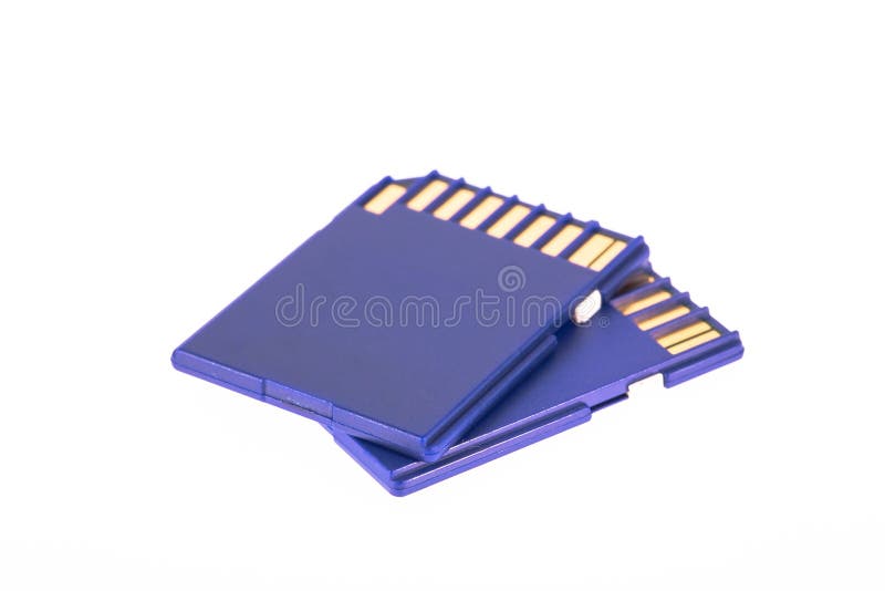 Blue memory SD card stock photo. Image of mobile, closeup - 43104772