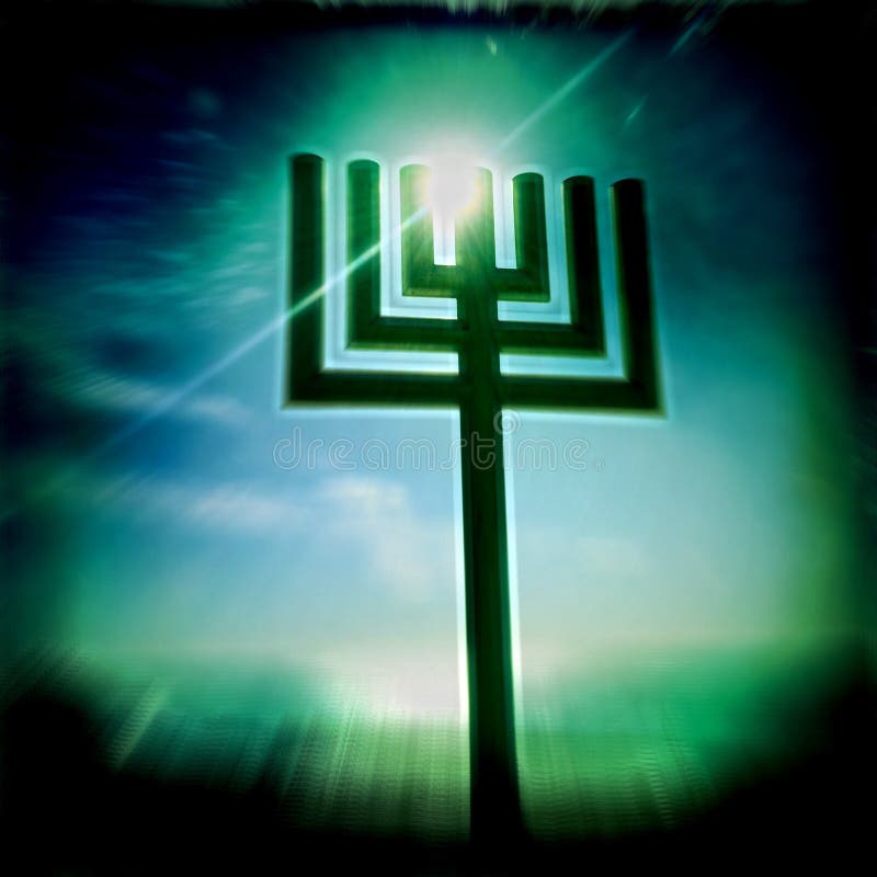 Blue menorah stock photo. Image of blue, jewish, beautifully - 52382342