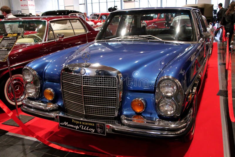 Blue Mercedes Benz editorial stock image. Image of motorcar - 37452474