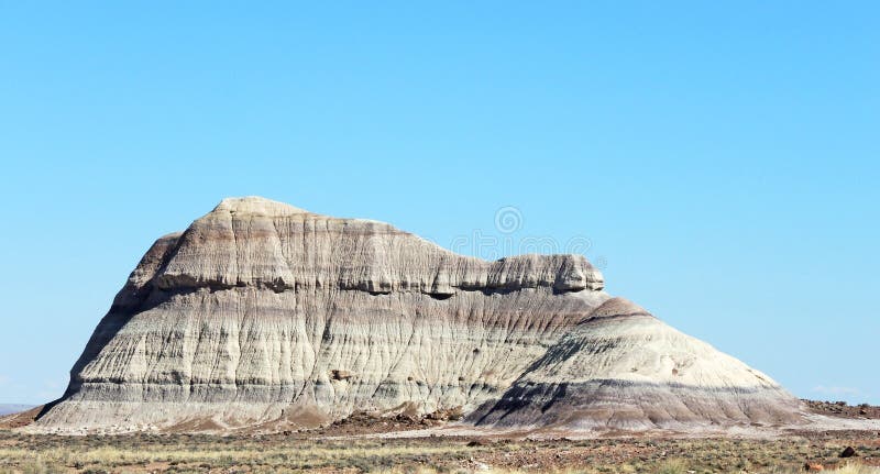 The Blue Mesa Area of the Painted Desert. the Cone Shaped Structures ...