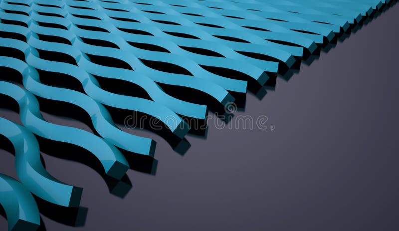 Blue Mesh on Black Background Concept Stock Illustration - Illustration ...