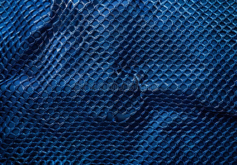 Blue Mesh Fabric Texture Background - Close Up Stock Illustration ...