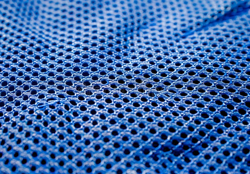 Blue Mesh Fabric Texture Background Closeup Stock Illustration ...
