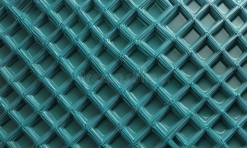 A Blue Mesh Pattern is Displayed on a Surface. Stock Illustration ...