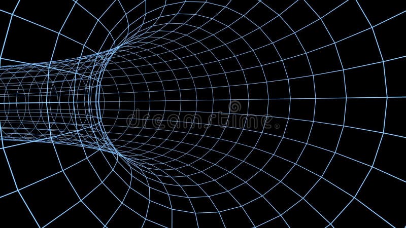 Blue Dot Mesh Wireframe Digital Futuristic Intelligence Animation Stock ...