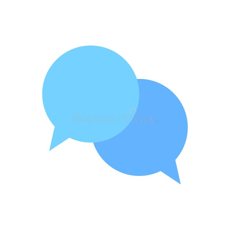 Blue Messages. Internet Communication. Communication Box. Vector ...