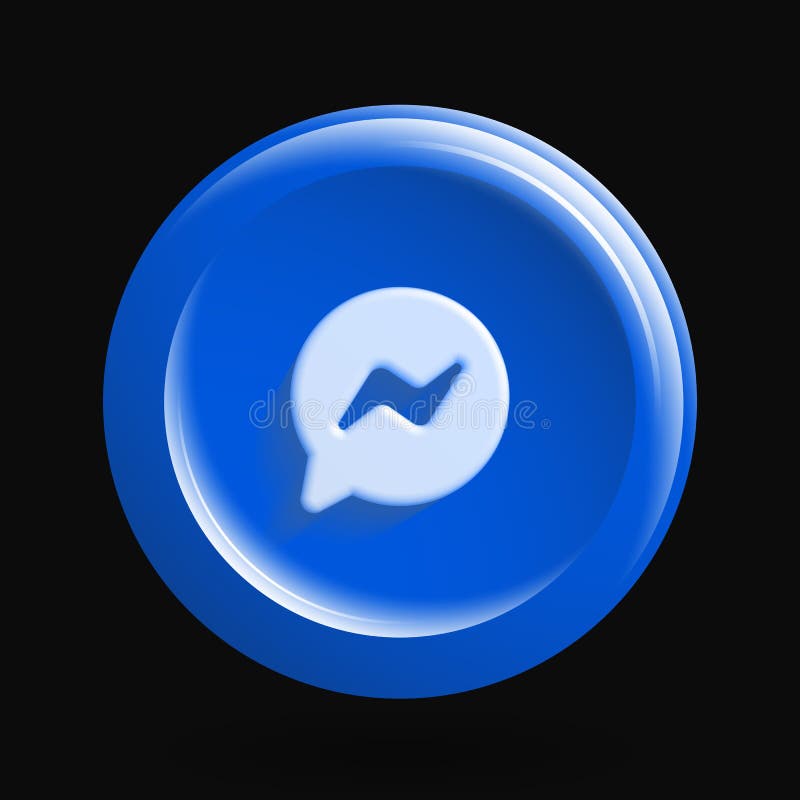 Blue Messaging APP Icon. Chatting Social Media Logotype Editorial ... Blue Messaging APP Icon. Chatting Social Media Logotype Editorial ...