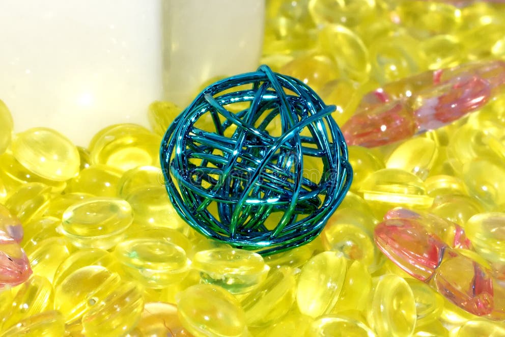 Blue metal ball stock photo. Image of blue, idea, fresh - 78915938