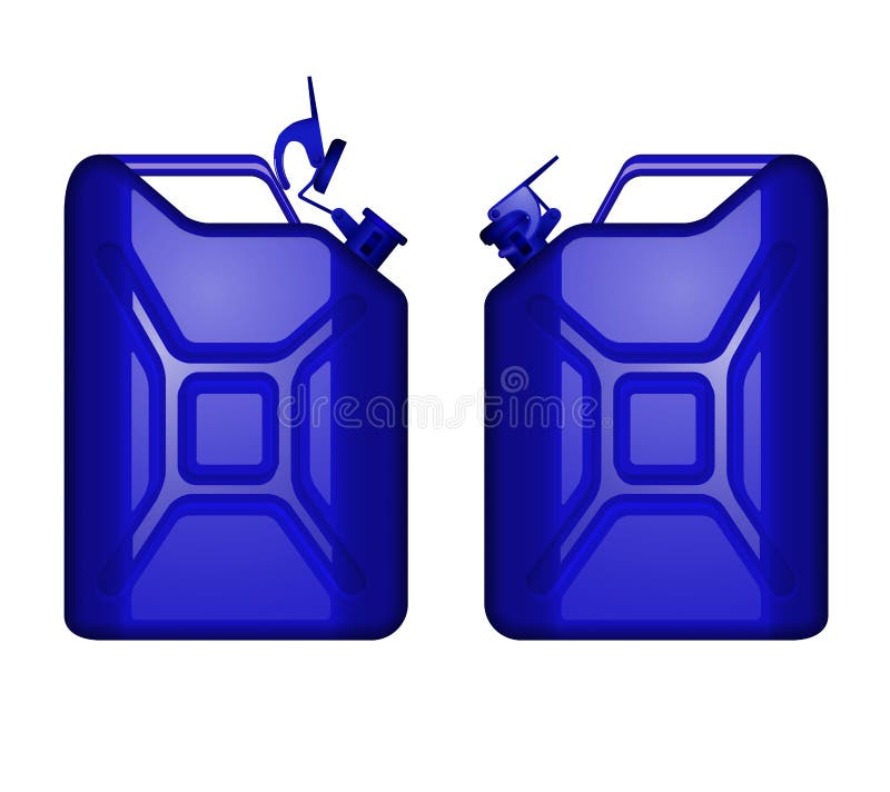 Blue Metal Canister for Fuel Stock Vector - Illustration of industry ...