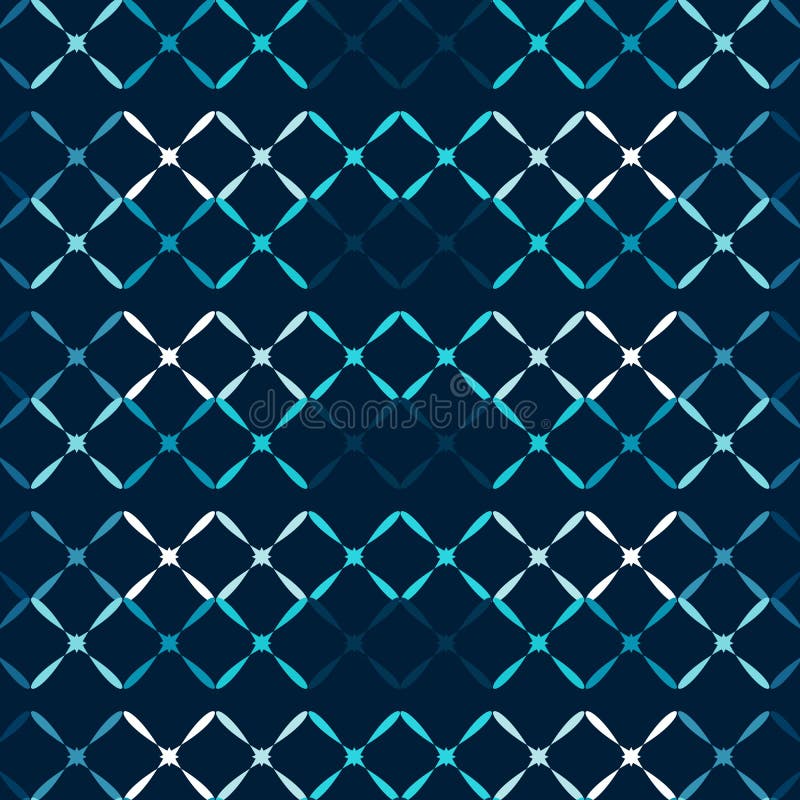 Blue Metal Grid Abstract Seamless Pattern Stock Vector - Illustration ...