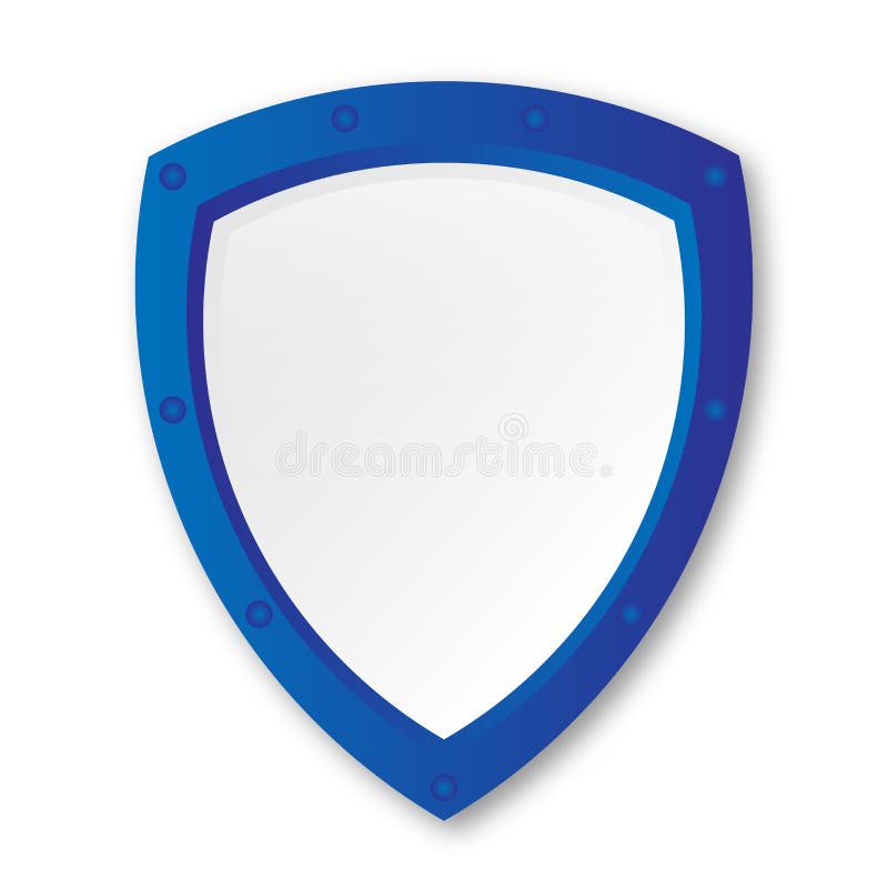 Red Metal Protection Shield, Vector Illustration Stock Vector ...