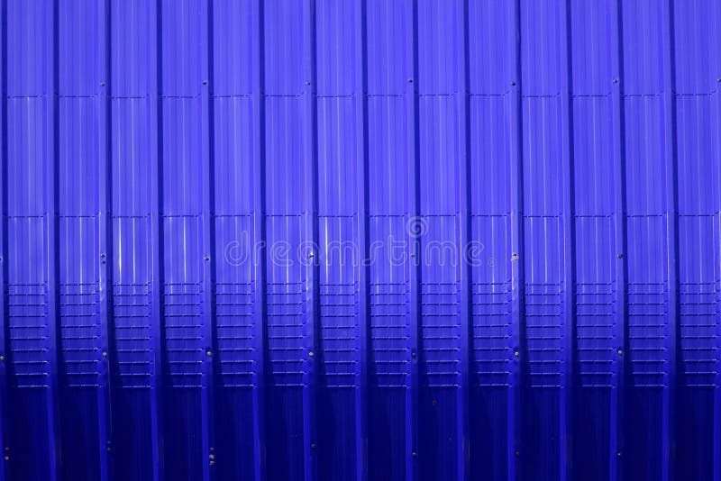 Blue Metal Sheet Pattern and Vertical Line Design Stock Image - Image ...
