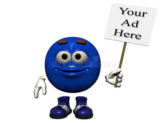 Blue Metal Sign stock illustration. Illustration of artwork - 2262938