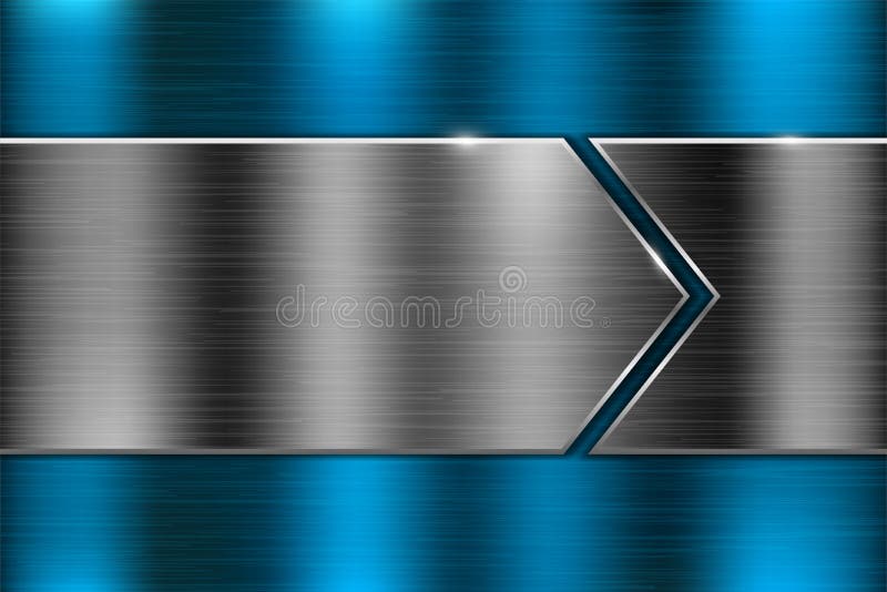 Blue Metal Texture with Iron Plate Stock Vector - Illustration of ...