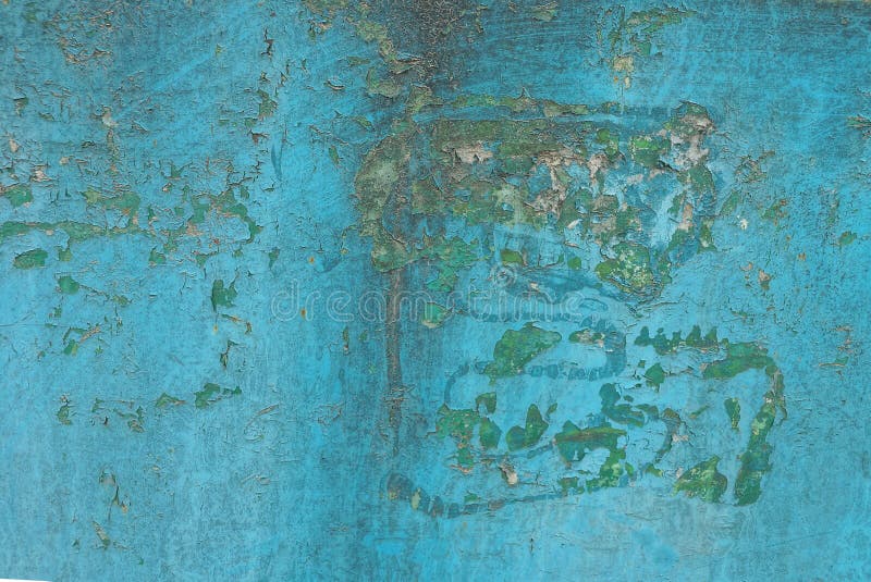 Blue Metal Texture from an Old Iron Wall Stock Image - Image of detail ...